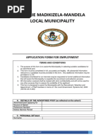 New Application Form For Umngeni Municipality | PDF | Criminal Record ...