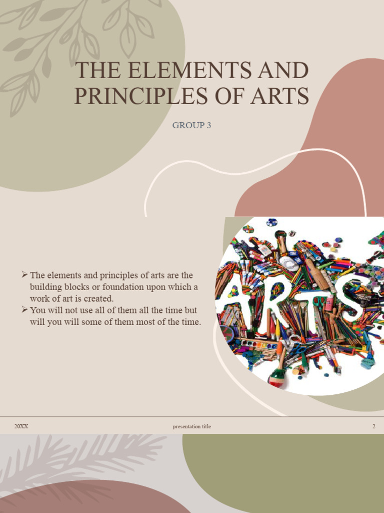The Elements and Principles of Arts | PDF | Color | Shape