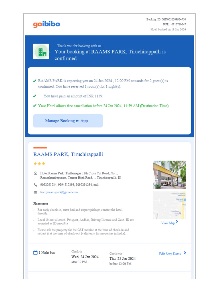 Booking Confirmation Voucher-1 | PDF