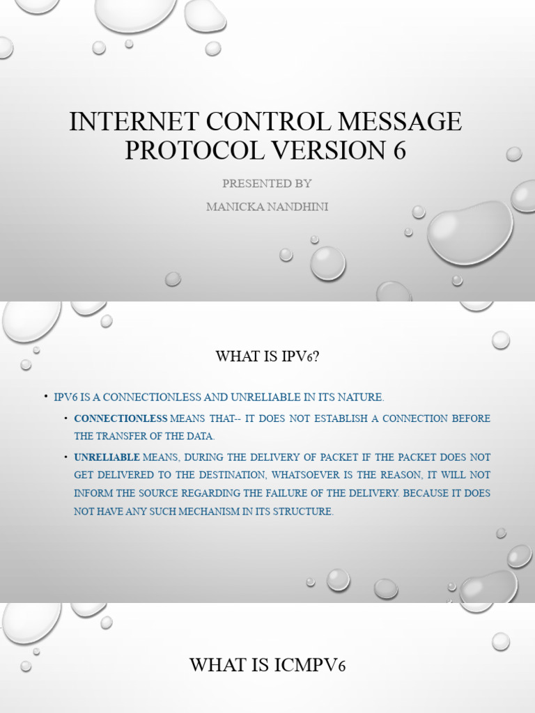 Internet Control Message Protocol Version 6 | PDF | I Pv6 | Internet Protocols