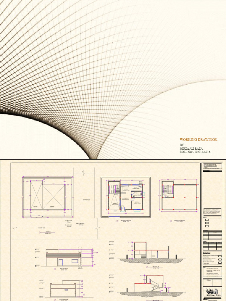 Mirza Ali Raza - Working Drawings | PDF