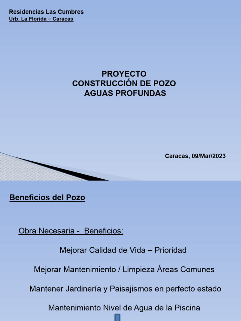 LC Proyecto Pozo R | PDF | Presupuesto | Business LC Proyecto Pozo R | PDF | Presupuesto | Business