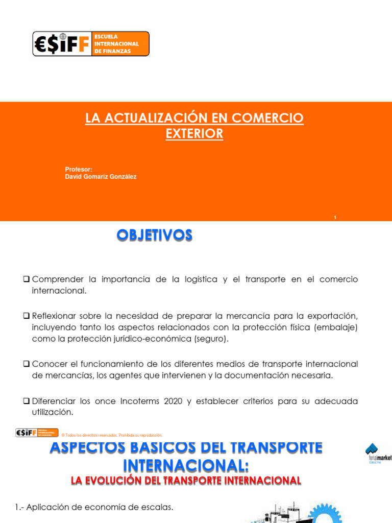 Curso de Actualización en Comercio Exterior - 11-10-21 | PDF ...