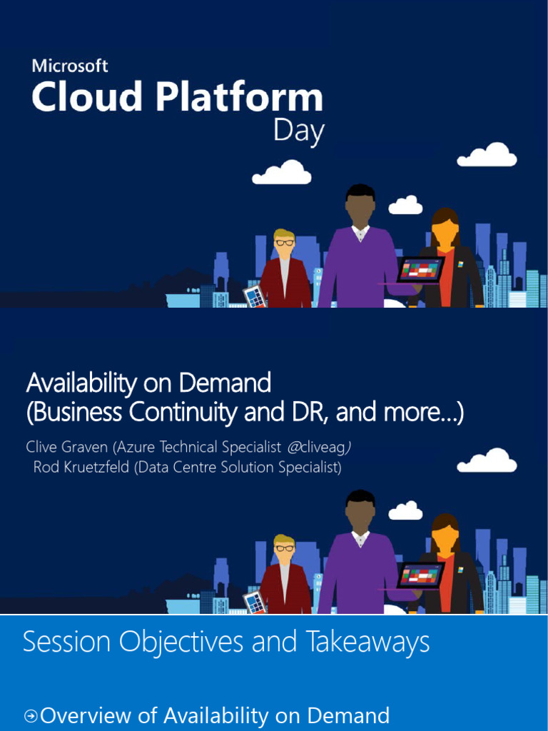 005 Business Continuity DR EDM | PDF | Microsoft Azure | Hyper V