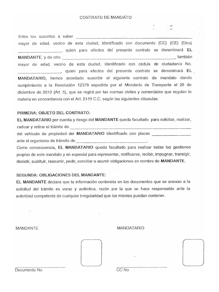 Mandato de Bogota | PDF