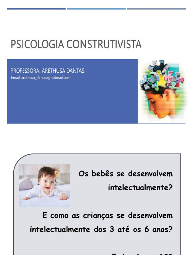 Aula 4 Estadios Psic | PDF | Pensamento | Ciência cognitiva