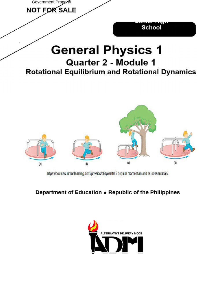 GeneralPhysics1 12 Q2 Mod1 RotationalEquilibriumandRotationalDynamics | PDF | Rotation Around A ...