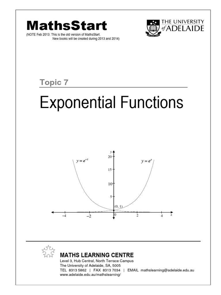 Exponential Functions | PDF | Radioactive Decay | Weight