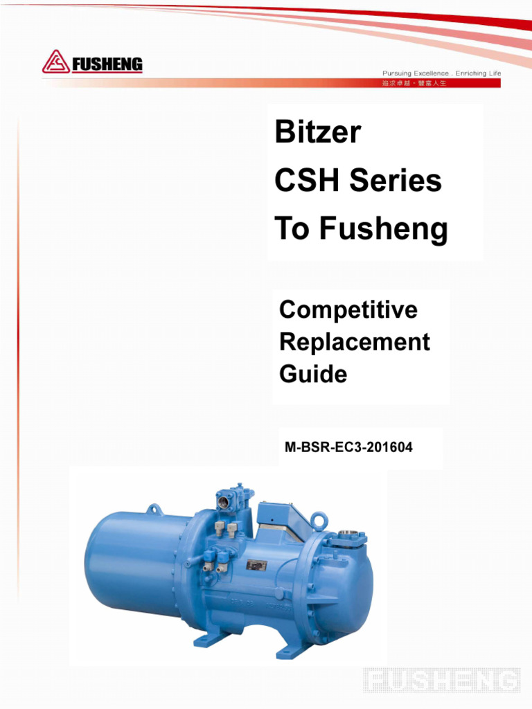 Bitzer CSH Series To Fusheng BSR Series | PDF | Valve | Electrical Engineering