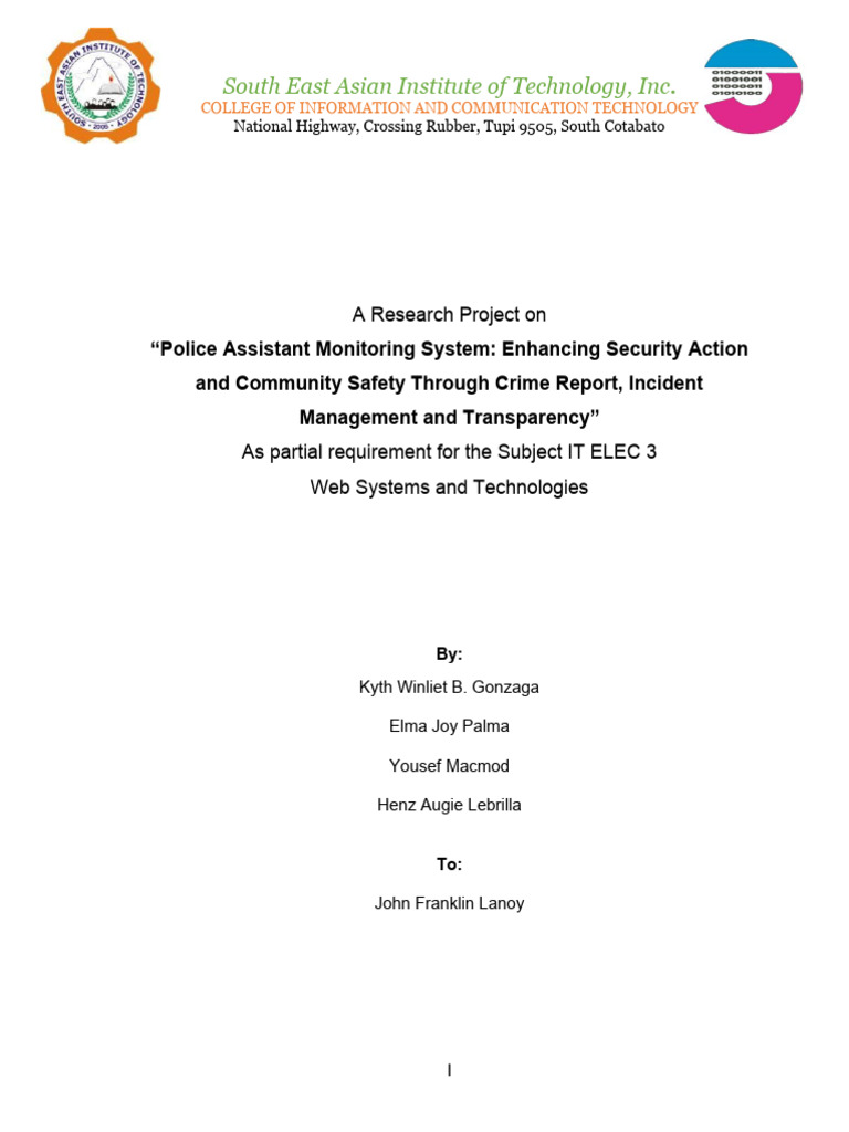 Research Paper A | PDF | Police | Analytics