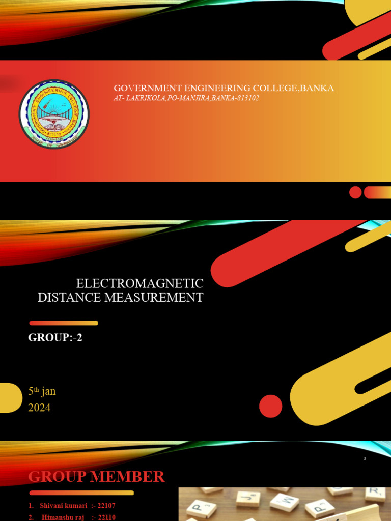 Electromagnetic Distance Measurement Guide | PDF | Electromagnetic ...