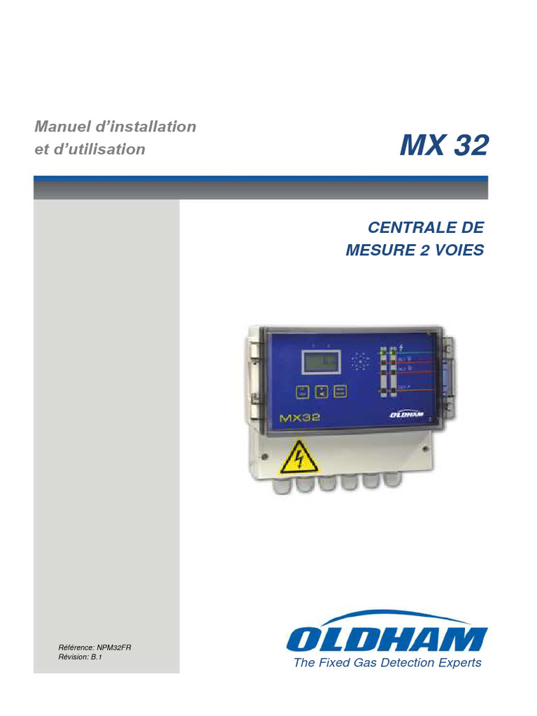 Manuel D Installation Et D Utilisation MX 32 CENTRALE DE MESURE 2 VOIES ...
