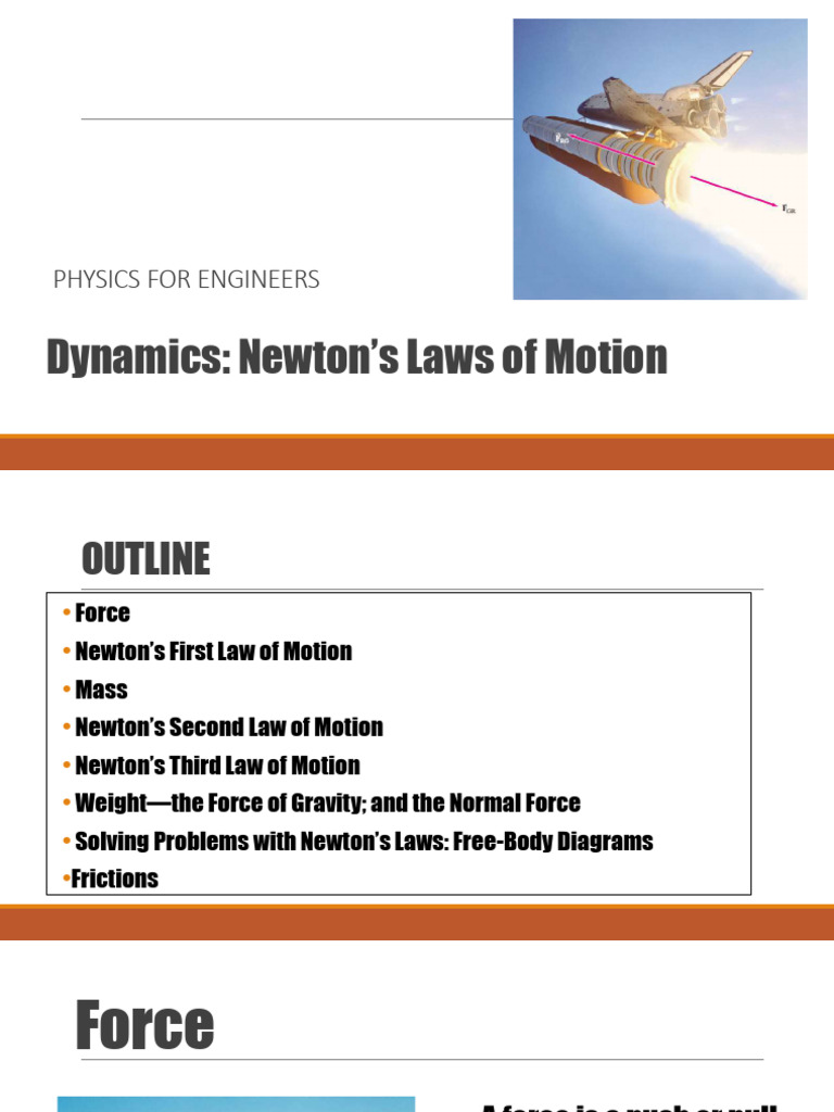 Dynamics Newton's Laws of Motion - Part 1 | PDF | Force | Newton's Laws ...