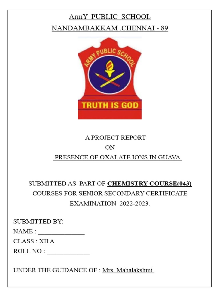 Chemistry Board Project | Download Free PDF | Titration | Chemistry