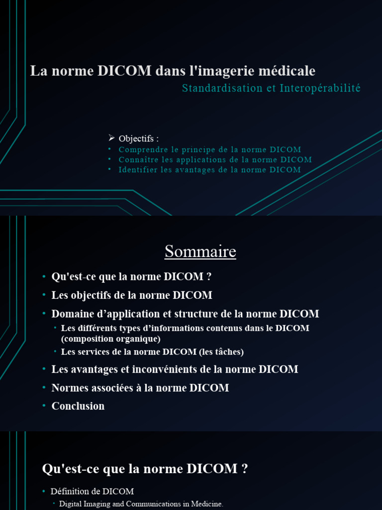 PPT DICOM | PDF | Radiologie | Imagerie médicale