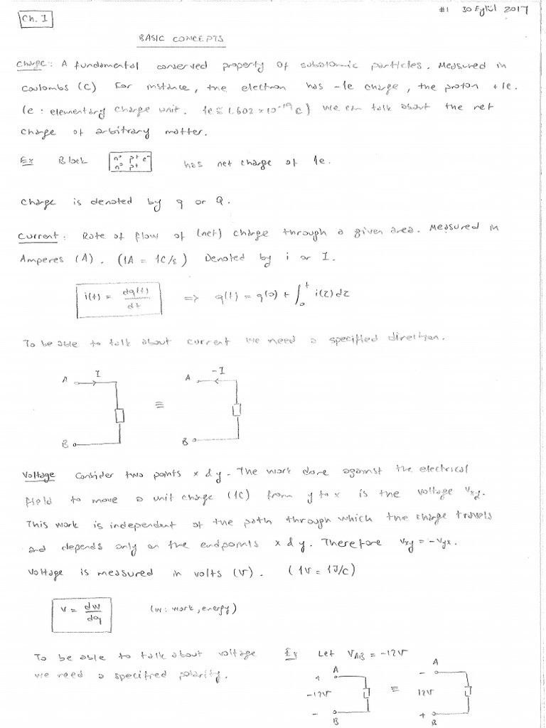 EE201 LectureNotes by Emre Tuna | PDF