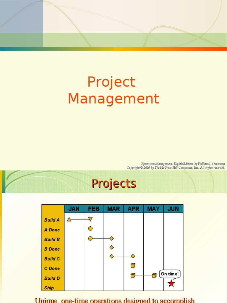 Project Management: Operations Management, Eighth Edition, by William J ...