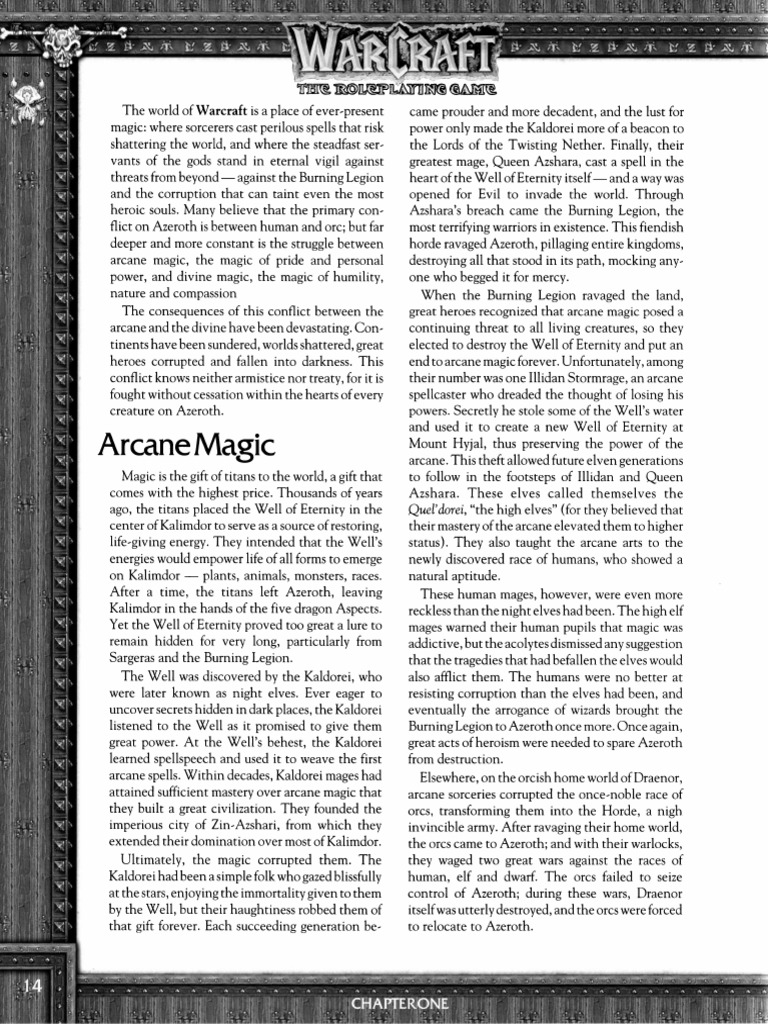 Magia | PDF | Warcraft | Elf (Dungeons & Dragons)