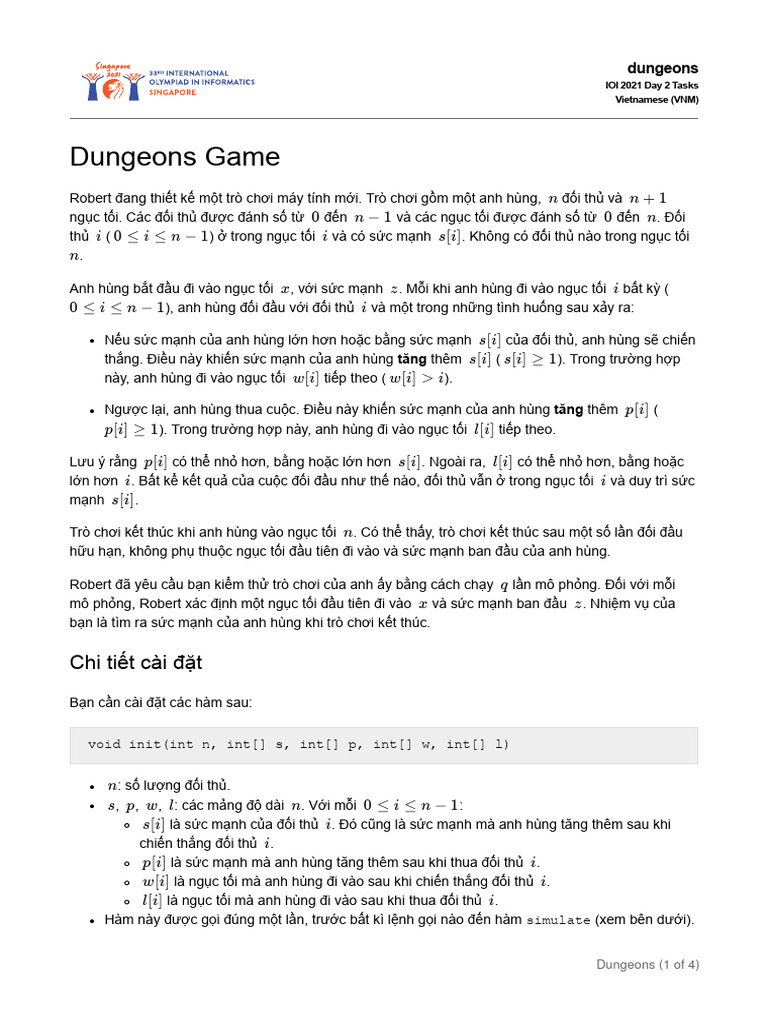 Dunge Setup | PDF
