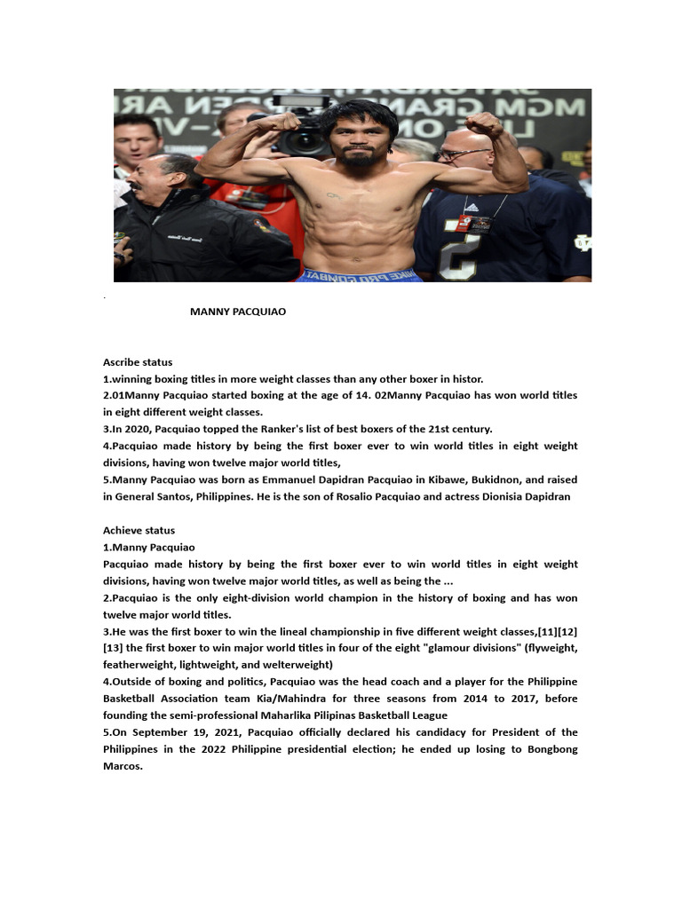 MANNY PACQUIAO-WPS Office - 094720 | PDF