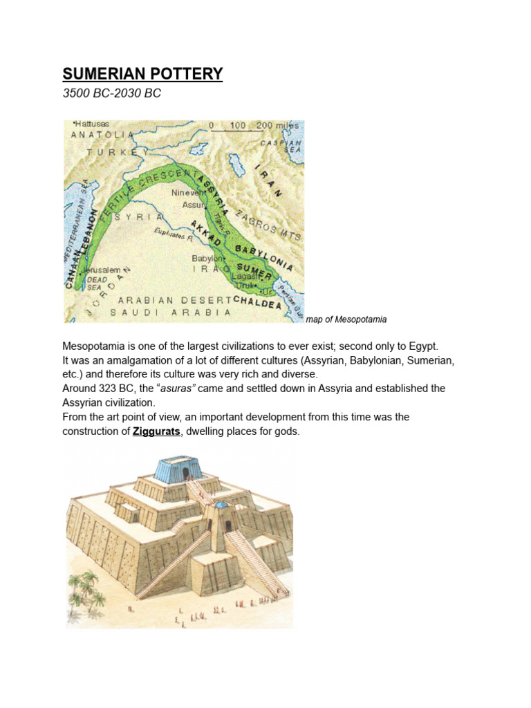 Sumerian Pottery | PDF | Sumer | Mesopotamia