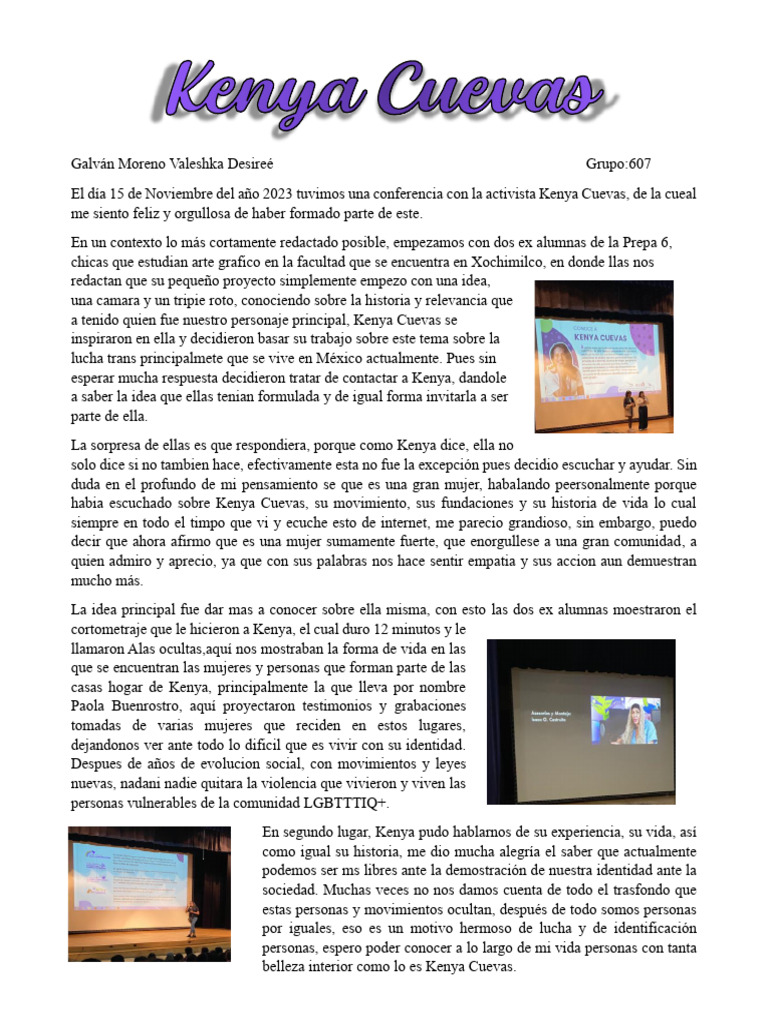 Galván Moreno Valeshka Desireé - Kenya Cuevas | PDF