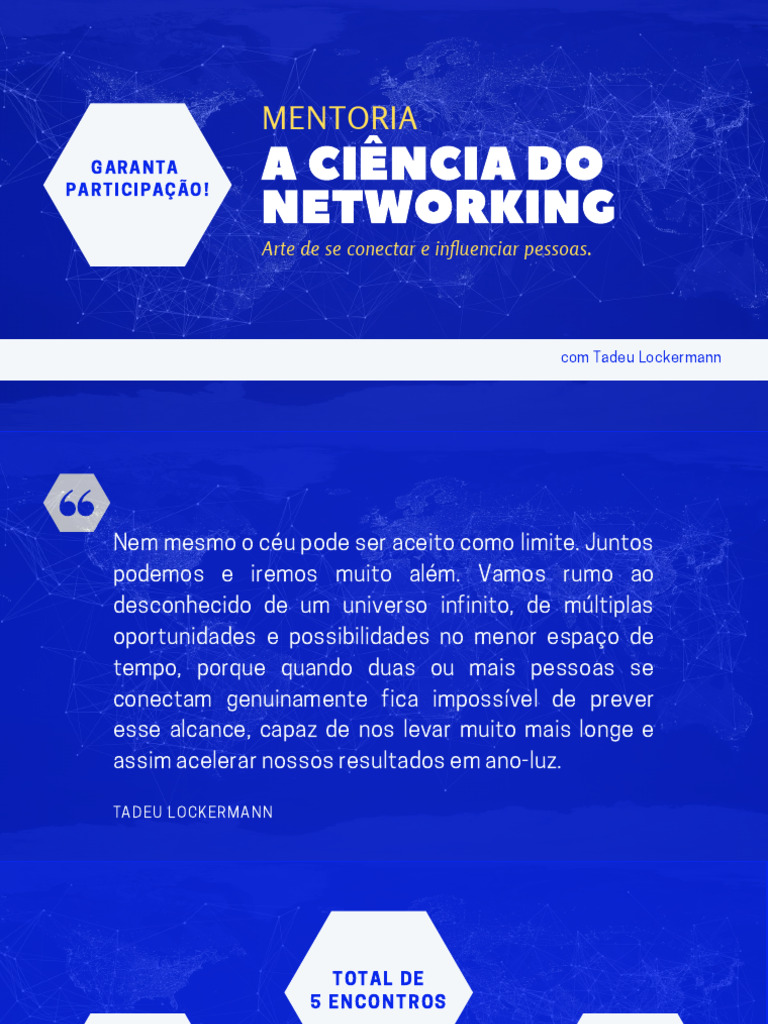 A Ciência Do Networking - Mentoria em Grupo | PDF | Empreendedorismo | Science