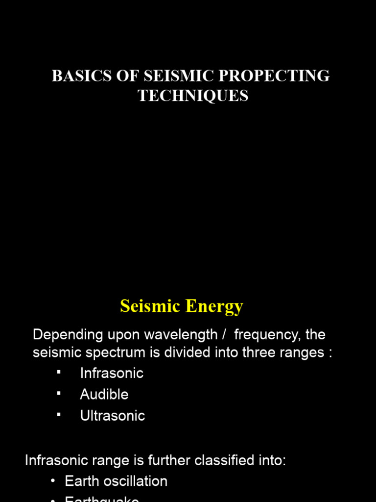 Basics of Seismic Prospecting | PDF | Waves | Petroleum Reservoir