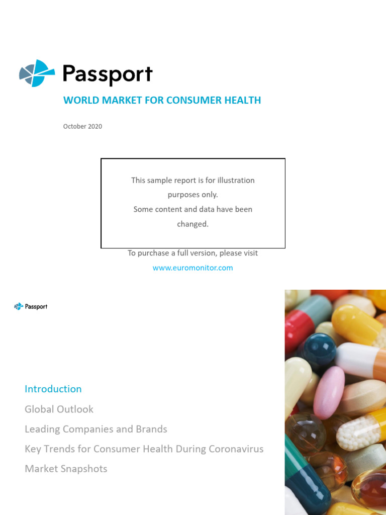 Sample - World Market For Consumer Health | PDF | Dietary Supplements ...