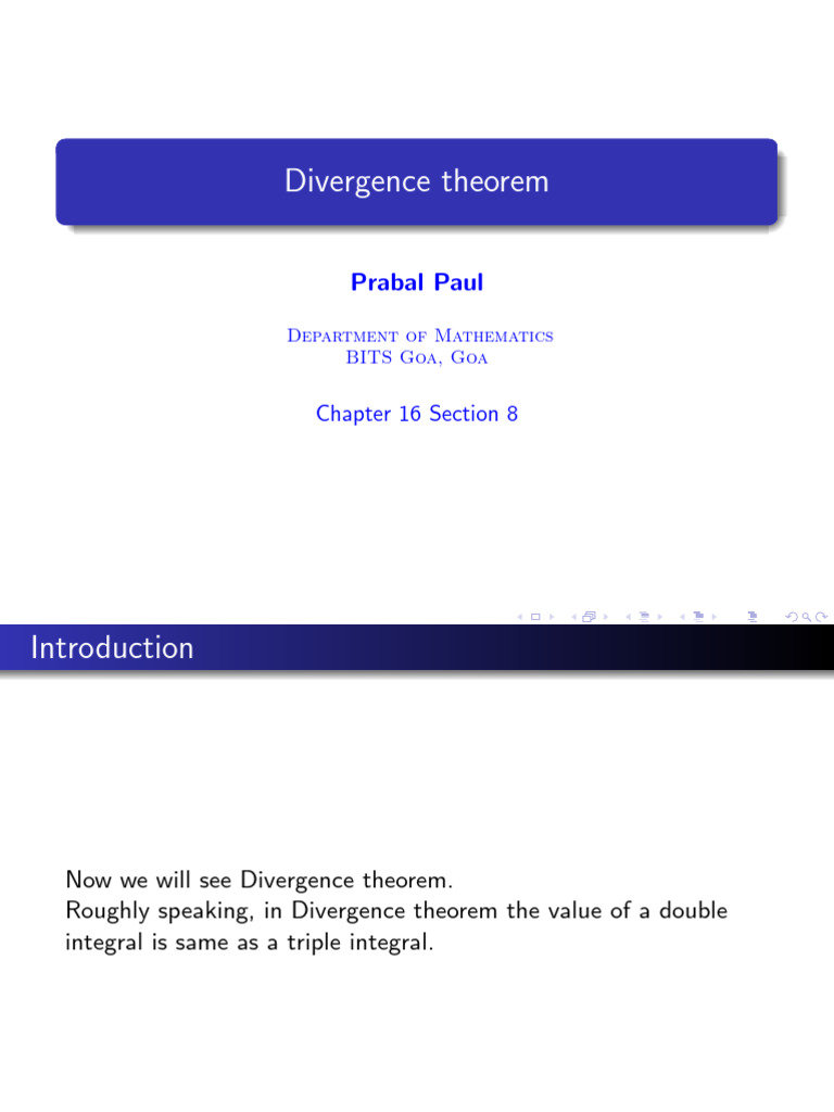 Lec 41 - Divergence Theorem | PDF | Divergence | Flux