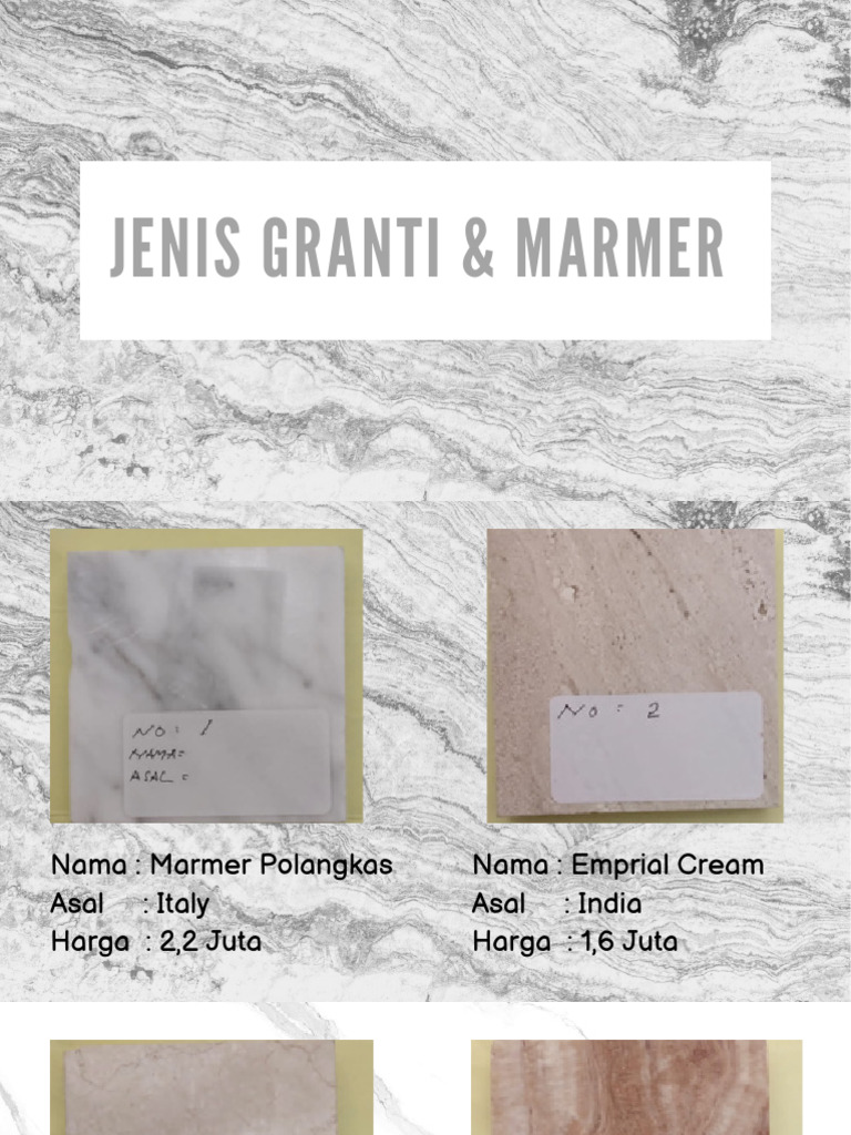 Jenis Granit & Marmer | PDF