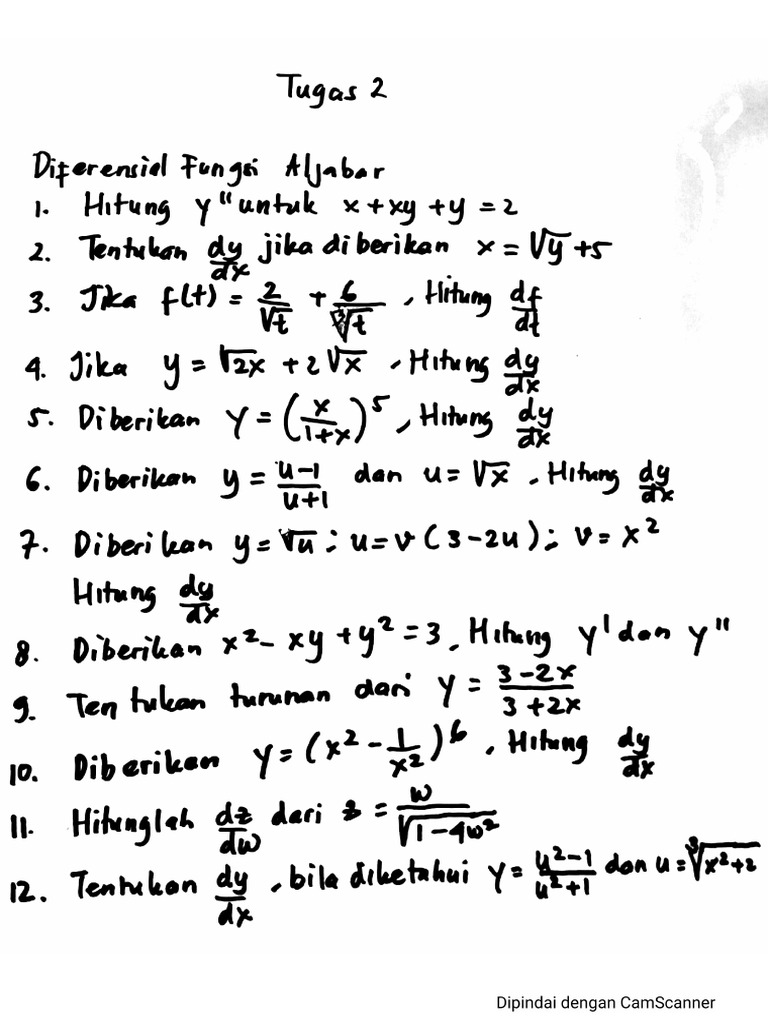 Tugas 2 Kalkulus | PDF