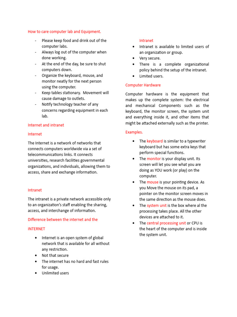 Handout It 7 | PDF | Computer Network | Software