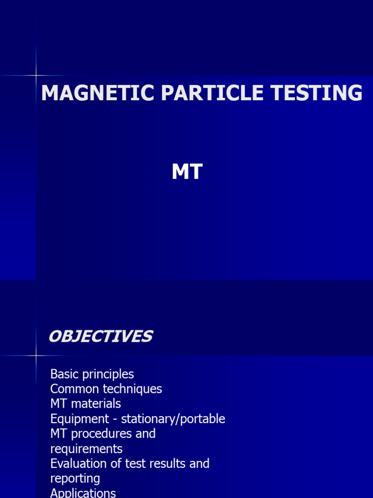 Introduction To NDT Magnetic Particle Testing | PDF | Magnetism ... Introduction To NDT Magnetic Particle Testing | PDF | Magnetism ...