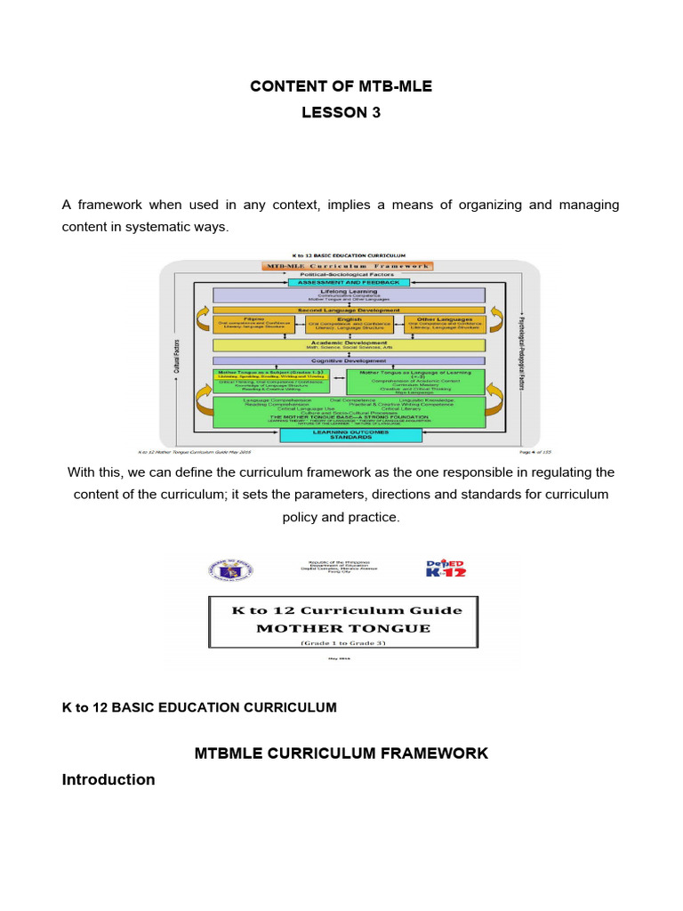 MTB-Lesson 3 | PDF | Second Language | Fluency