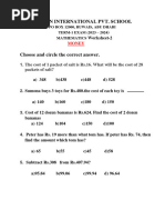 ICSE Class 2 Mathematics Sample Paper | PDF | Numbers | Teaching ...