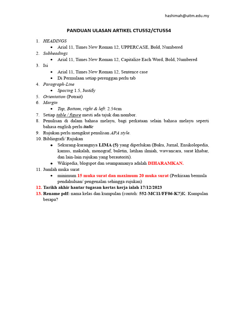 Template Ulasan Buku - Artikel - Hashimah | PDF