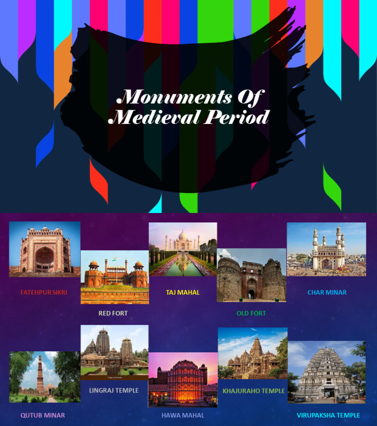 Monuments of Medieval Period Shaurya Vardhan Vii-F | PDF
