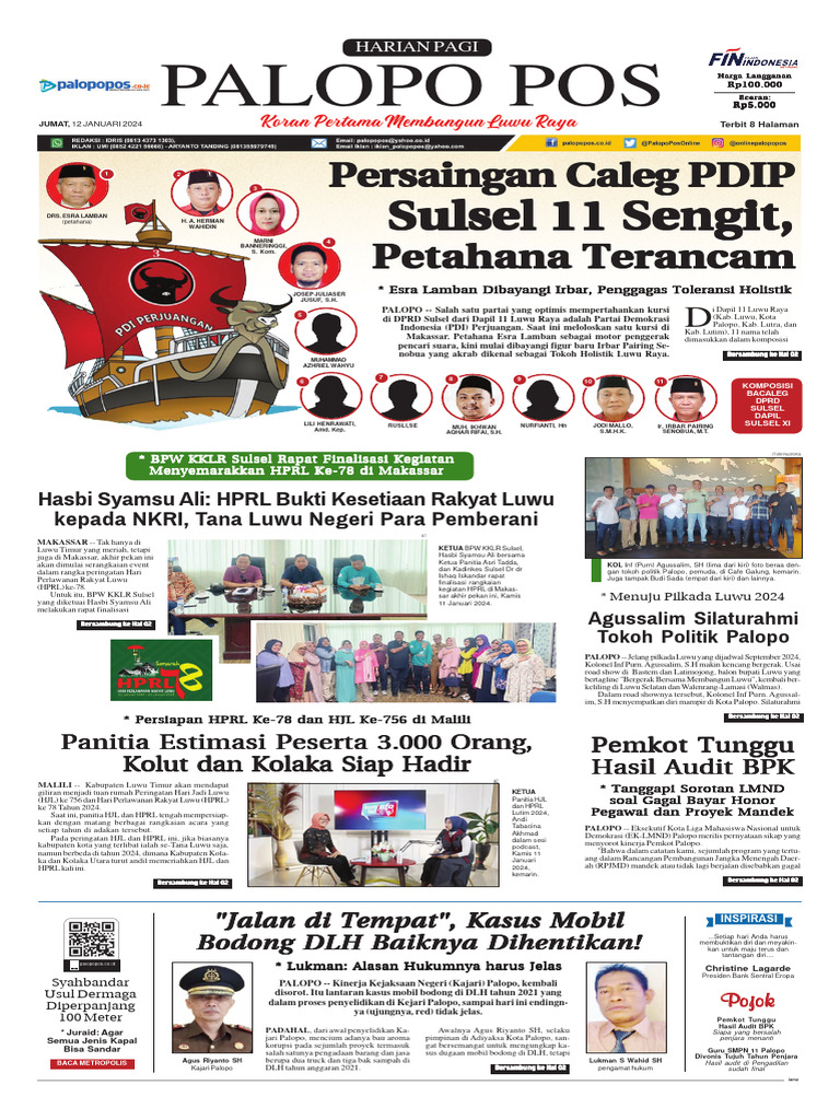 Palopo Pos - 12 Januari 2024 | PDF