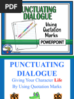 Dialogue Rules Handout | PDF | Punctuation | Notation