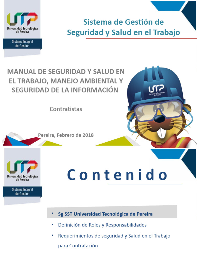 03 Manual SST Contratistas | PDF | Business | Economias