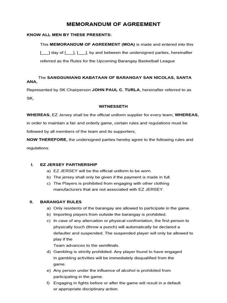 SK San Pablo - Memorandum of Agreement | Download Free PDF | Justice ...