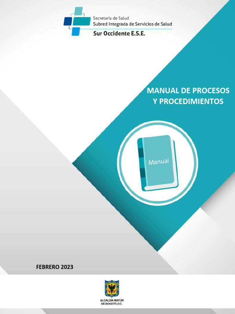 Manual de Procesos y Procedimientos ESE | PDF | Farmacia | Laboratorios