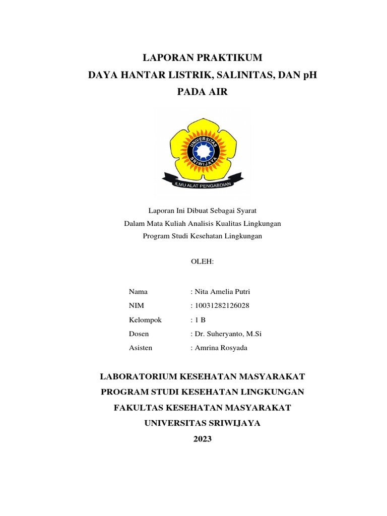 Nita Amelia Putri - 10031282126028 - Laporan Praktikum Daya Hantar ...