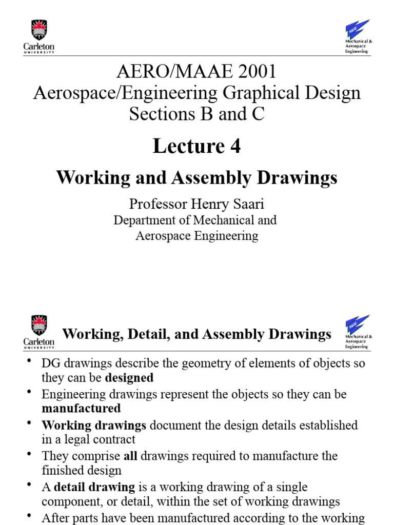 L04 2021 Working and Assembly Drawings | PDF | Geometry