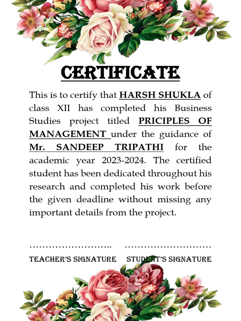 Certificate BST | PDF