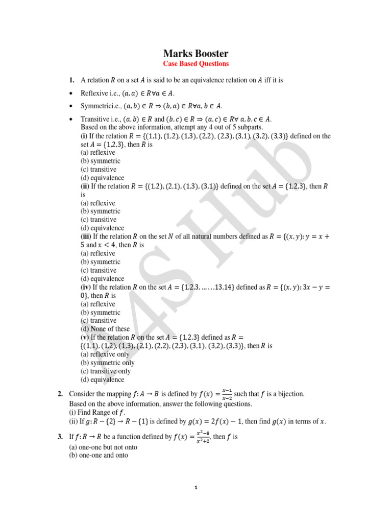 relation-and-function-marks-booster-pdf-mathematical-concepts