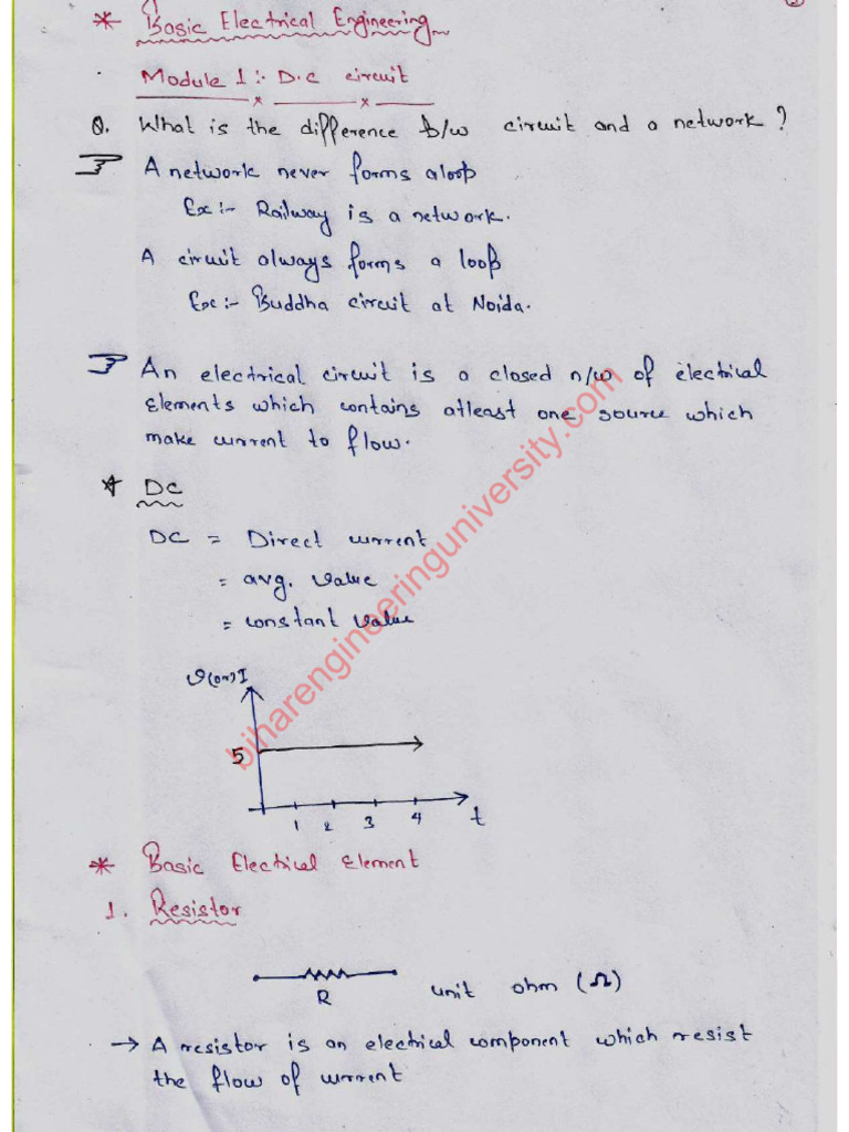BEE Notes | PDF | Rechargeable Battery | Fuse (Electrical)
