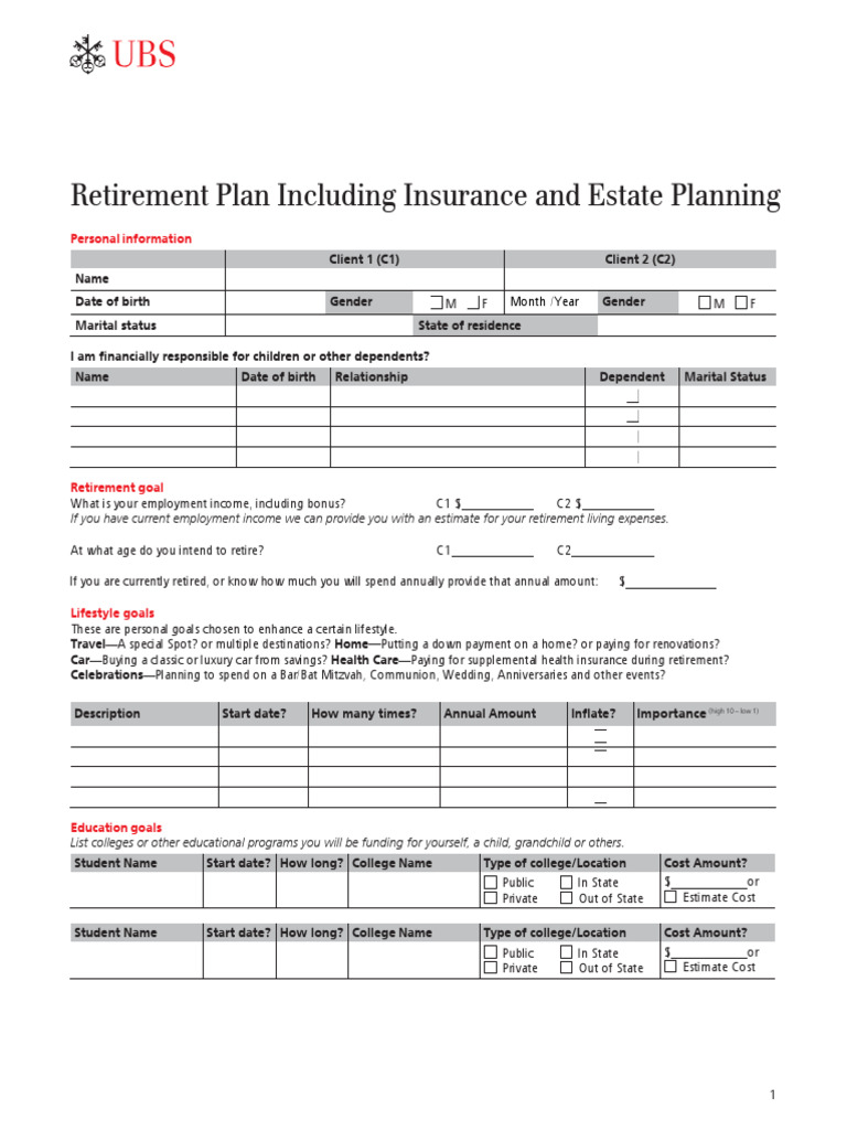 Discovery Questionnaire | PDF | Estate Planning | Asset Allocation