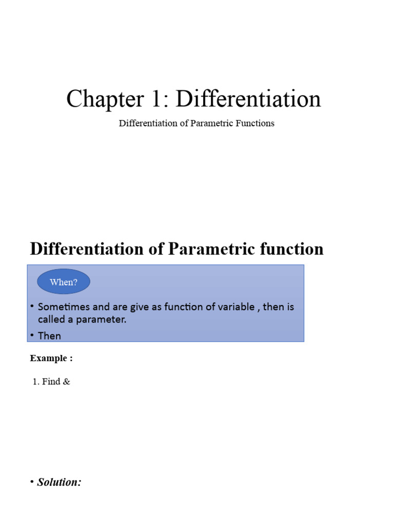 Chapter 1 Differentiation - PMT FN | PDF